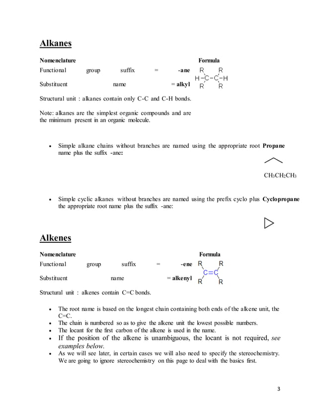 Basic iupac organic nomenclature | DOCX