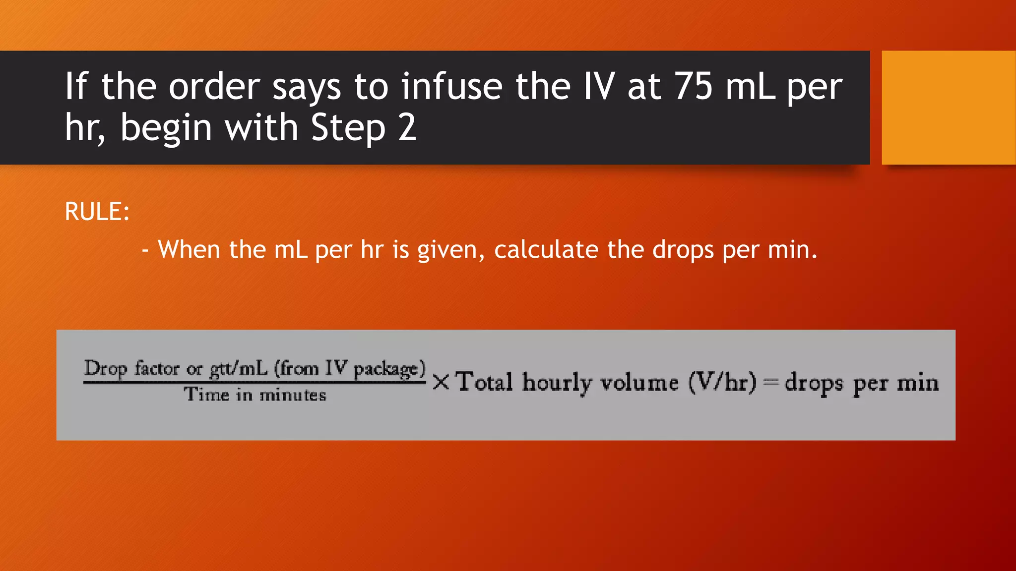 BASIC IV THERAPY CALCULATIONS | PPTX
