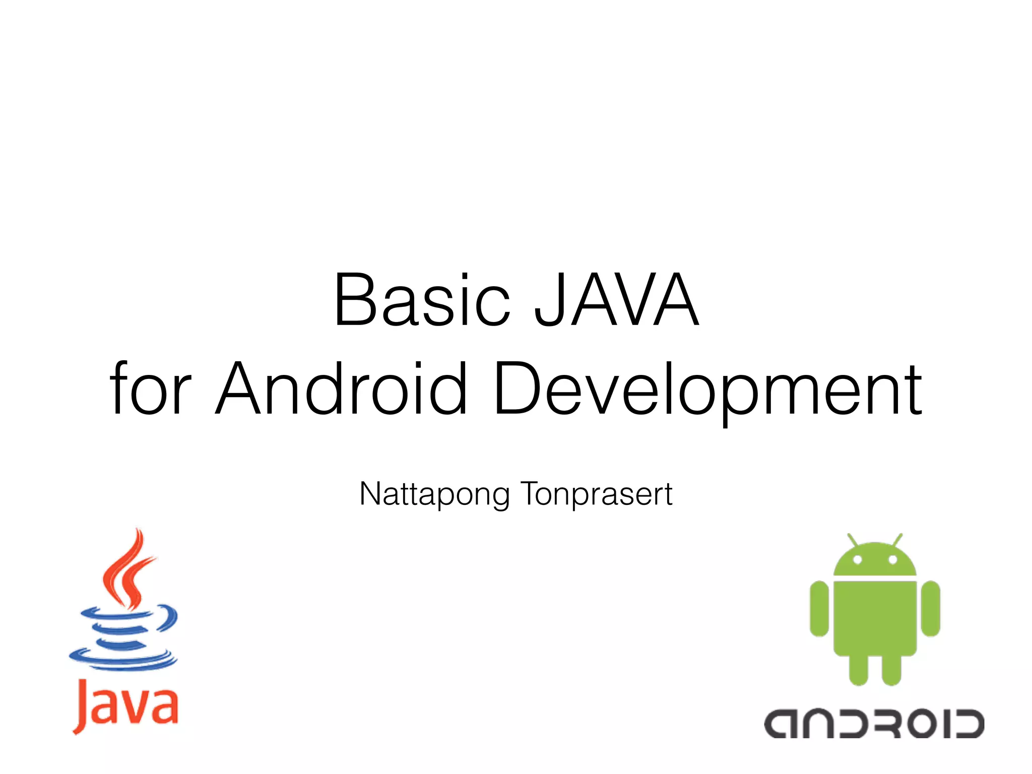 JAVA Android Development | PPT