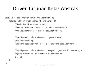 Basic Java Application - Sesi 5 | PPT