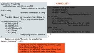 Basic java, java collection Framework and Date Time API | PPT