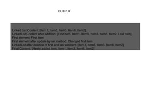 Basic java, java collection Framework and Date Time API | PPT