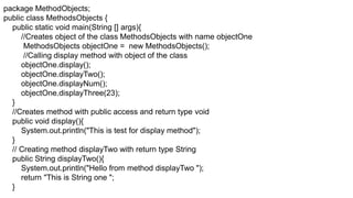 Basic java, java collection Framework and Date Time API | PPT