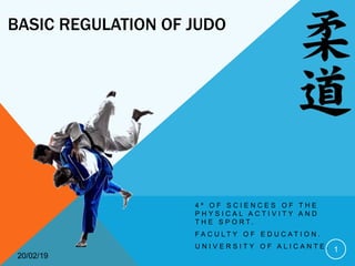 Basic judo regulation | PPTX
