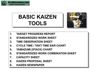 Basic kaizen tools | PPT