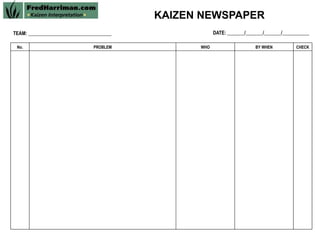 Basic kaizen tools | PPT