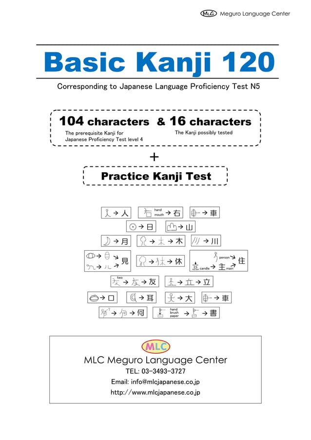 Learn Japanese -Basic kanji 120 | PDF