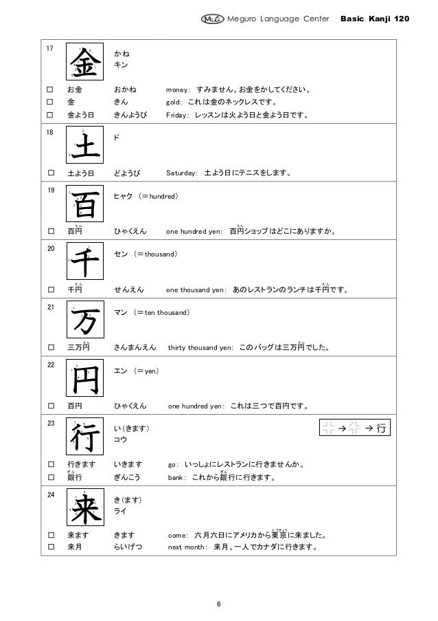 Learn Japanese Basic Kanji 120 learn-japanese-basic-kanji-120