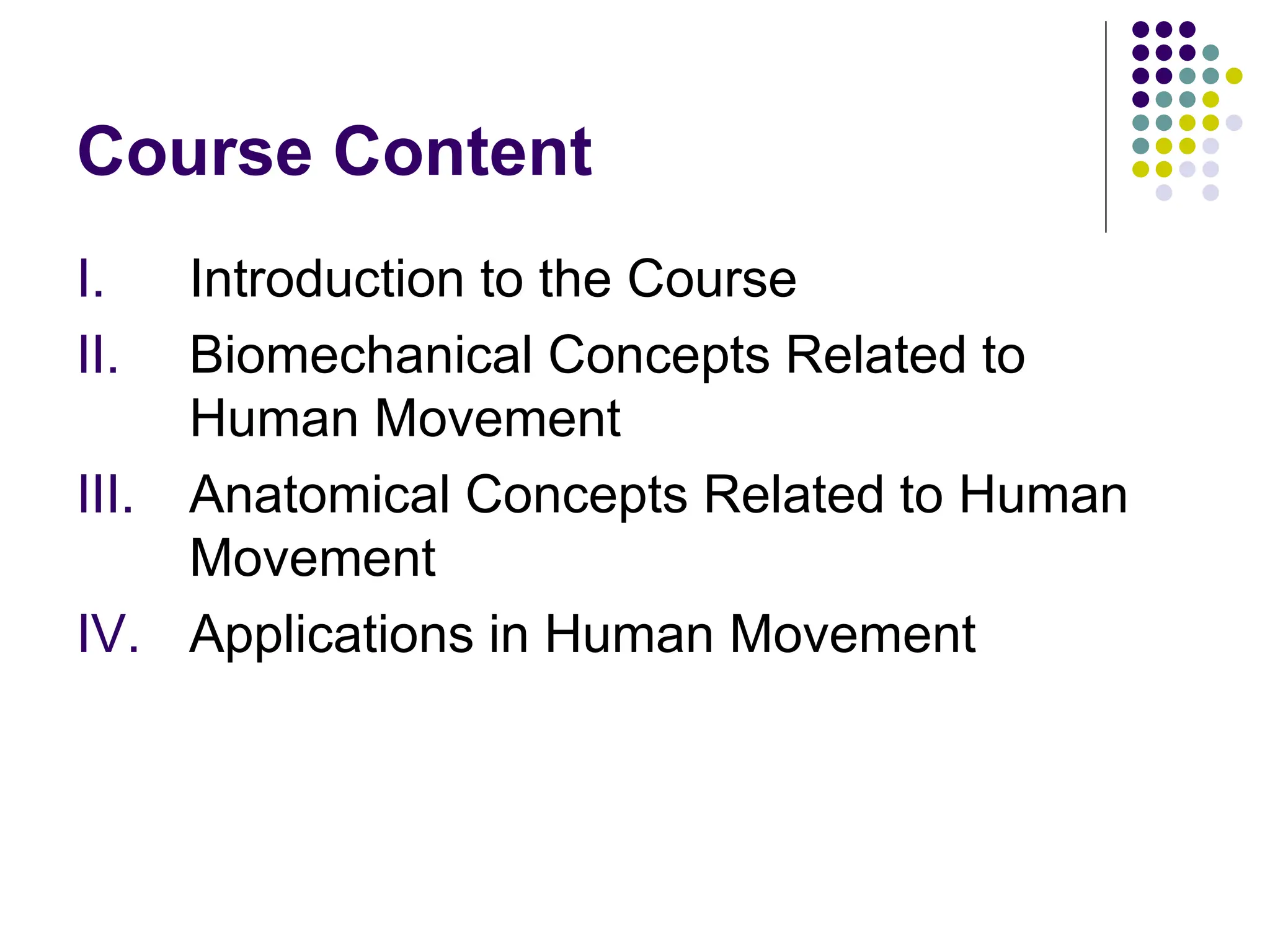 Basic Kinematic Concepts for physical education students | PPT
