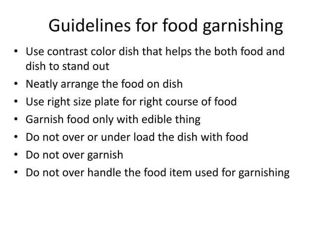 Basic kitchen rules | PPTX