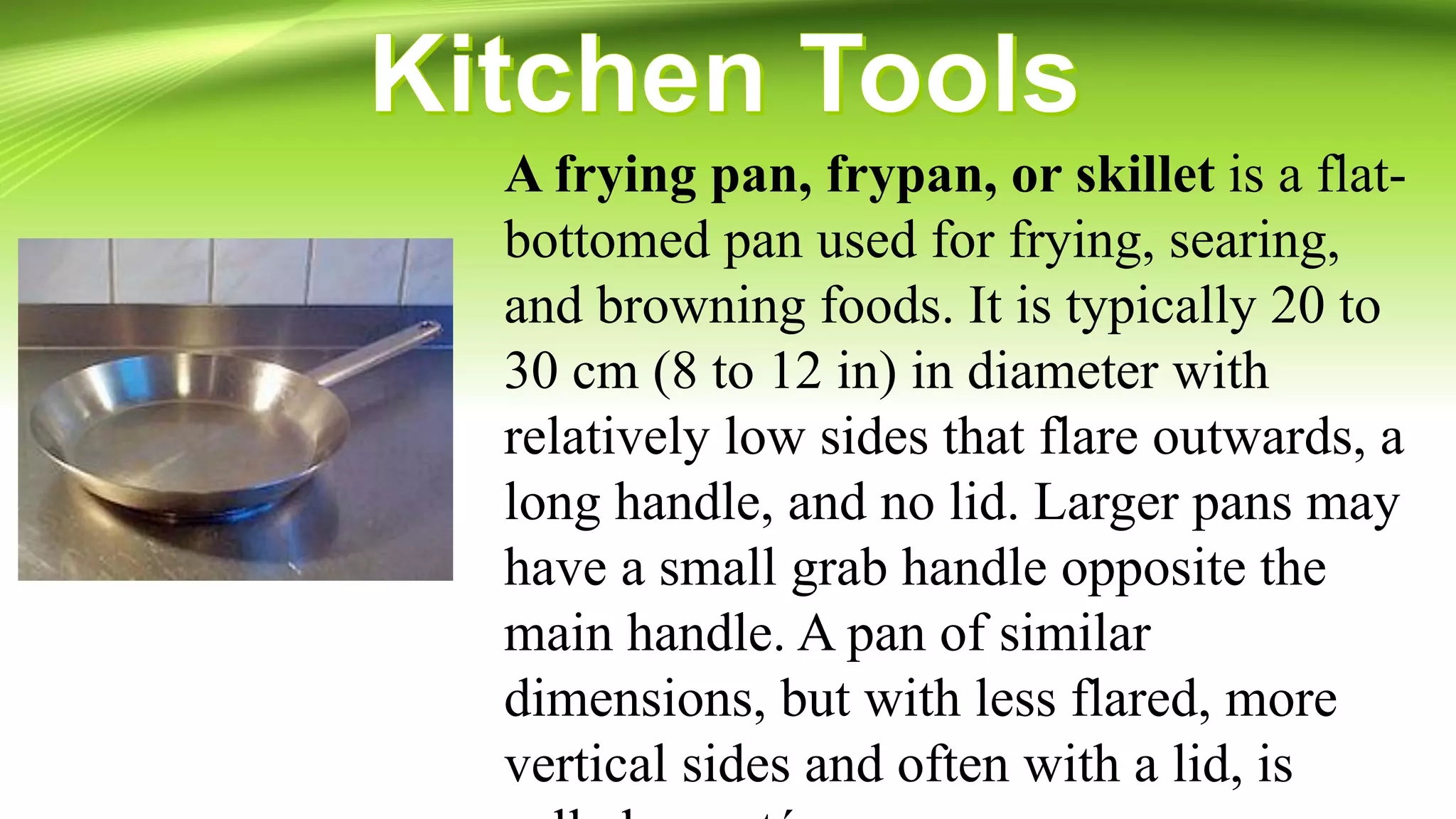 Basic kitchen tools and equipement | PDF