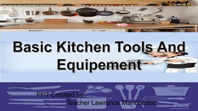 Basic kitchen tools and equipement | PDF