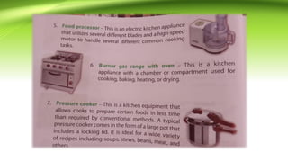Basic kitchen tools and equipement | PDF