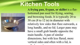 Basic kitchen tools and equipement | PPT