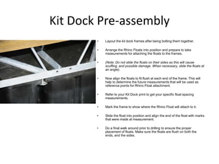 Basic ShoreMaster Kit Dock Instruction | PPTX | Skateboarding | Extreme ...