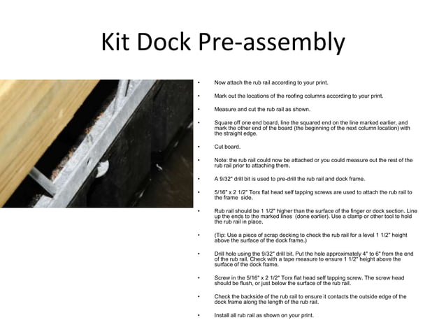 Basic ShoreMaster Kit Dock Instruction | PPTX | Skateboarding | Extreme ...