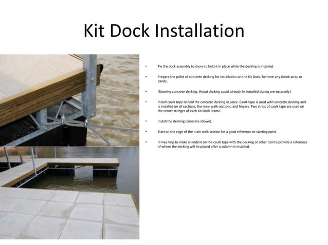 Basic ShoreMaster Kit Dock Instruction | PPTX | Skateboarding | Extreme ...