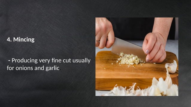 BASIC KNIFE CUTS. TLE 10 COOKERY Q2. pptx | PPTX