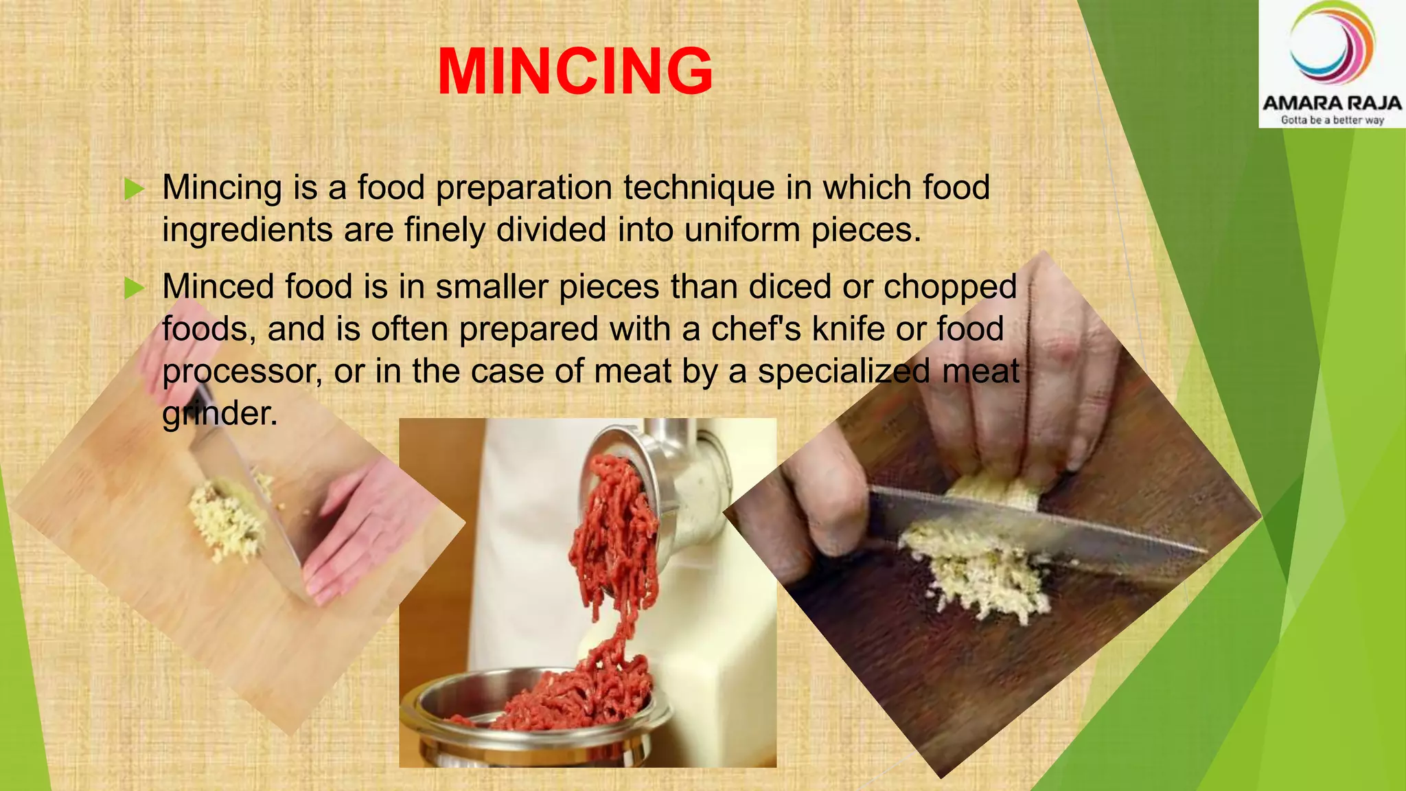 Basic knife skills and different types of vegetable cutting | PPTX ...