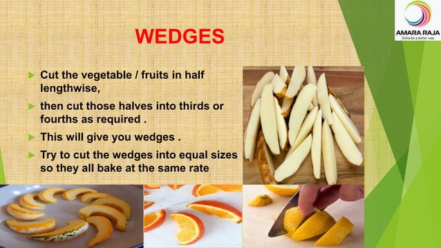 Basic knife skills and different types of vegetable cutting | PPTX ...