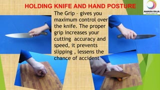 Basic knife skills and different types of vegetable cutting | PPTX