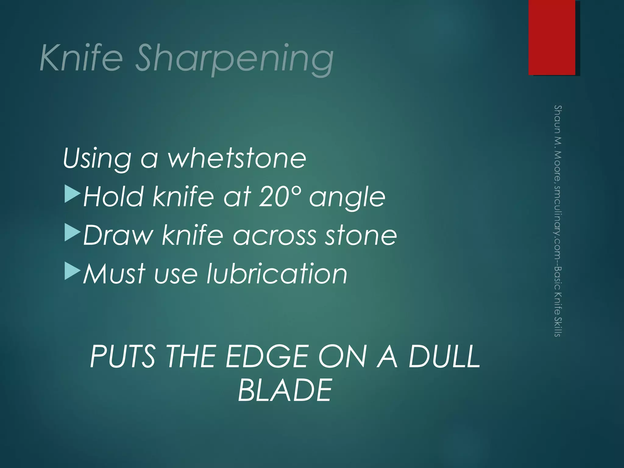 Basic knife skills presentation | PPT