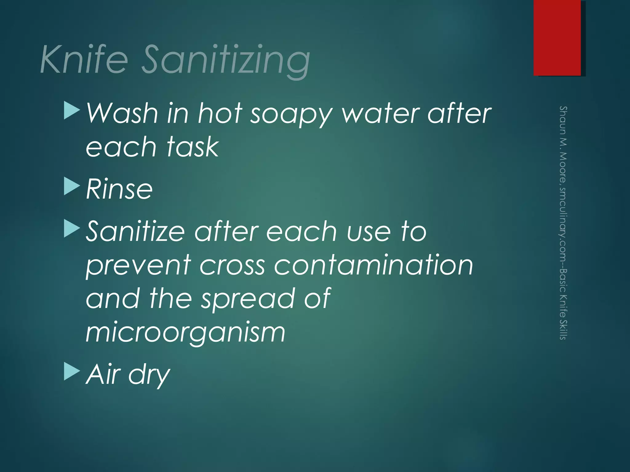 Basic knife skills presentation | PPT