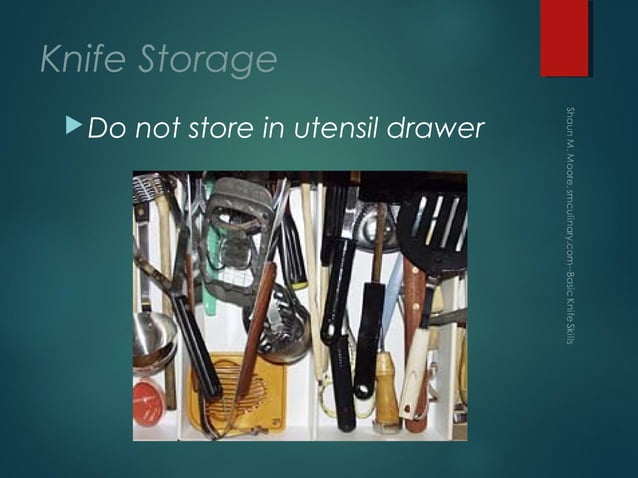 Basic knife skills presentation | PPT | Woodworking | Arts and Crafts