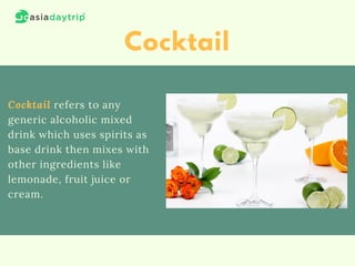Basic knowledge about bar drinks | PDF