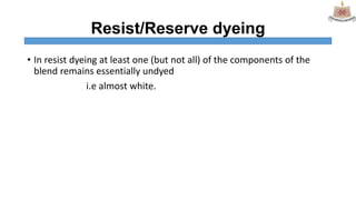Blend dyeing | PPTX