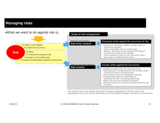 Basic knowledge about project risk and risk management | PDF