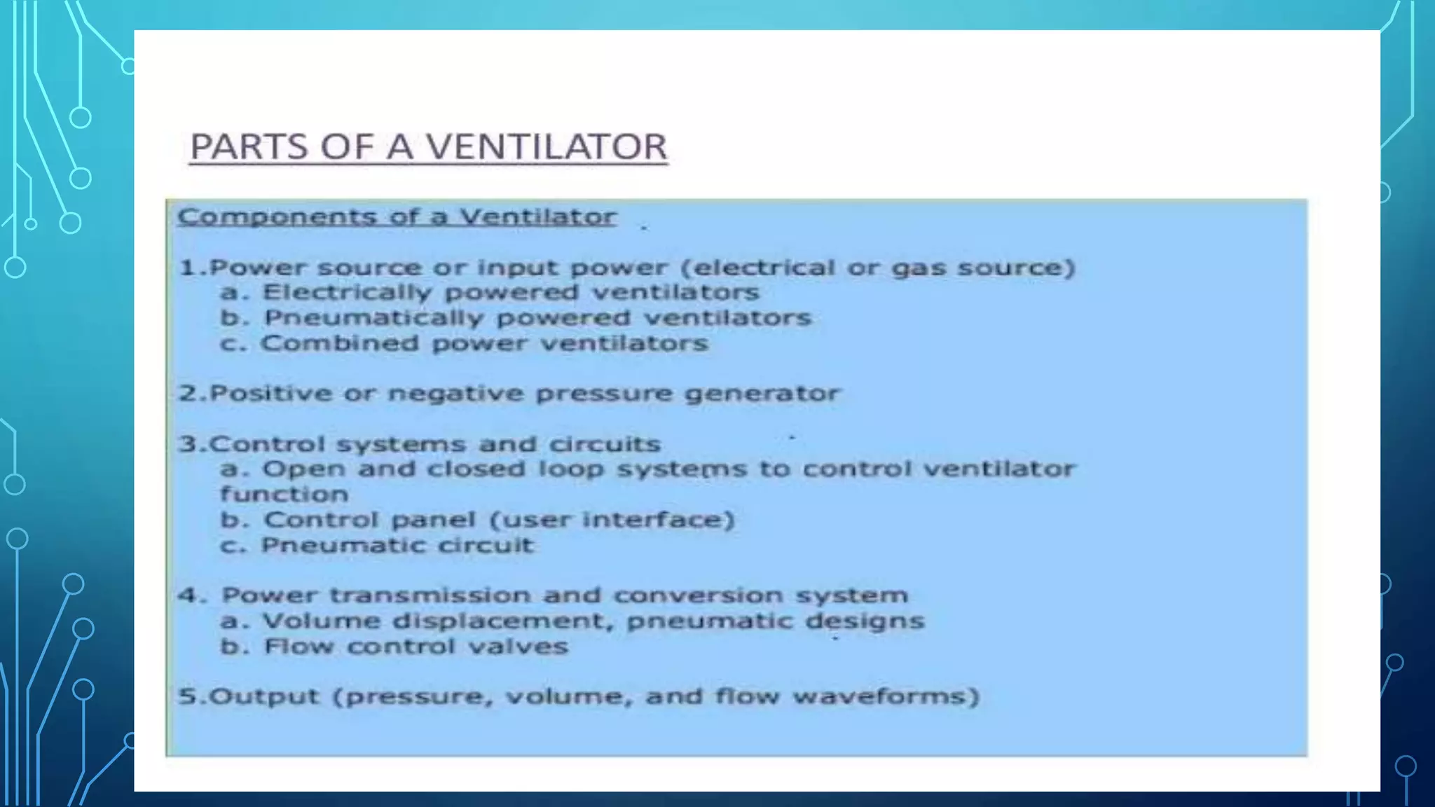 Basic knowledge about ventilator machine PART 1.pptx