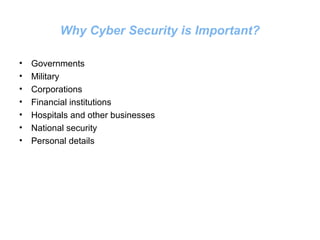 Basic knowledge of cyber security | PPT