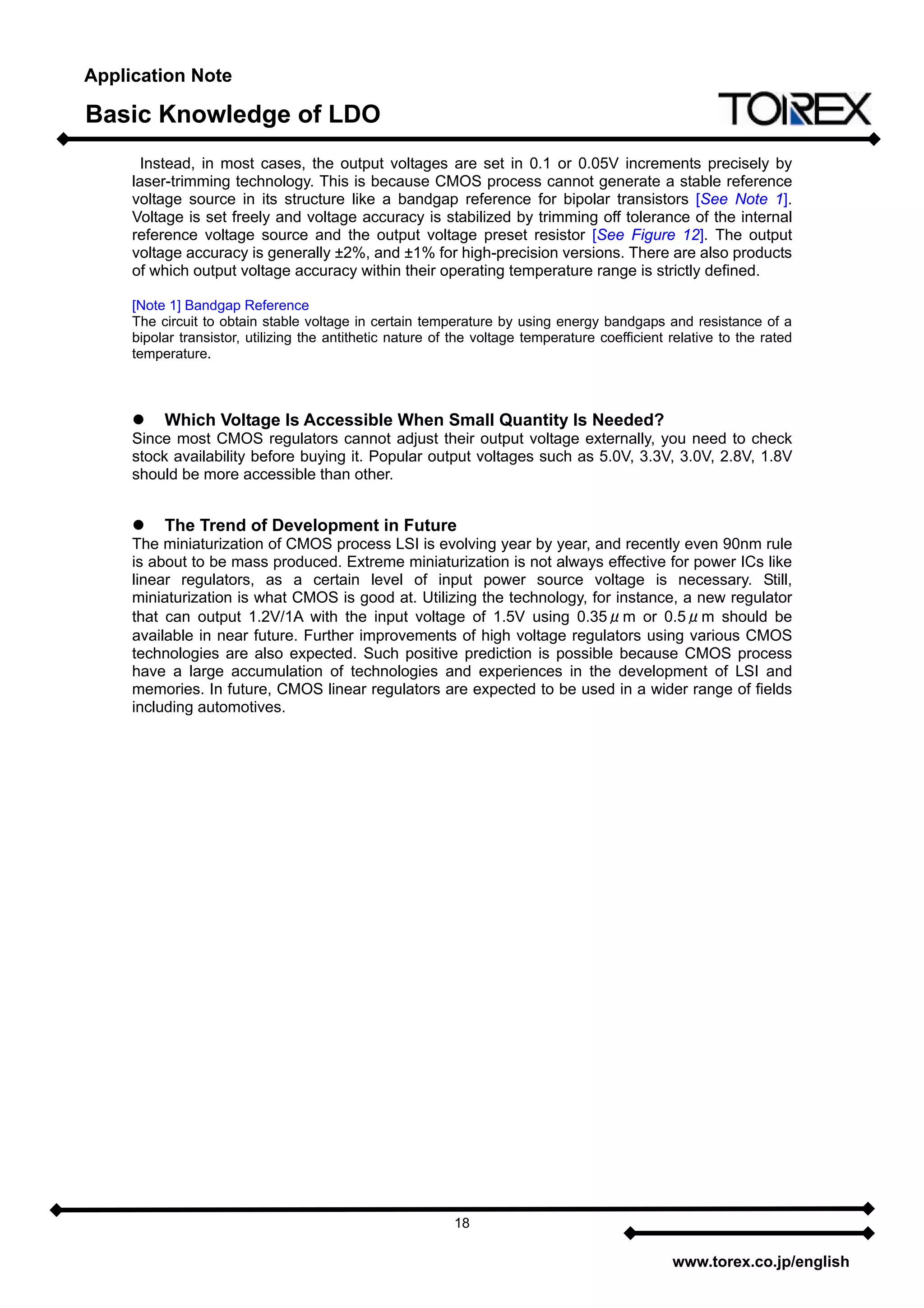 Basic knowledge of ldo voltage regulators | PDF
