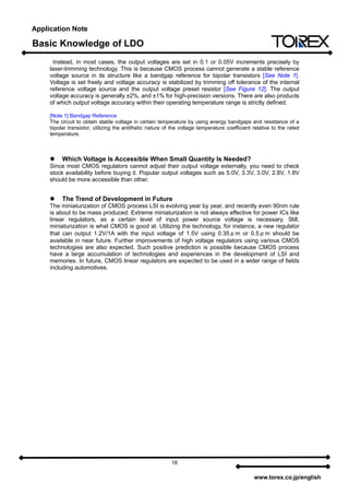 Basic knowledge of ldo voltage regulators | PDF