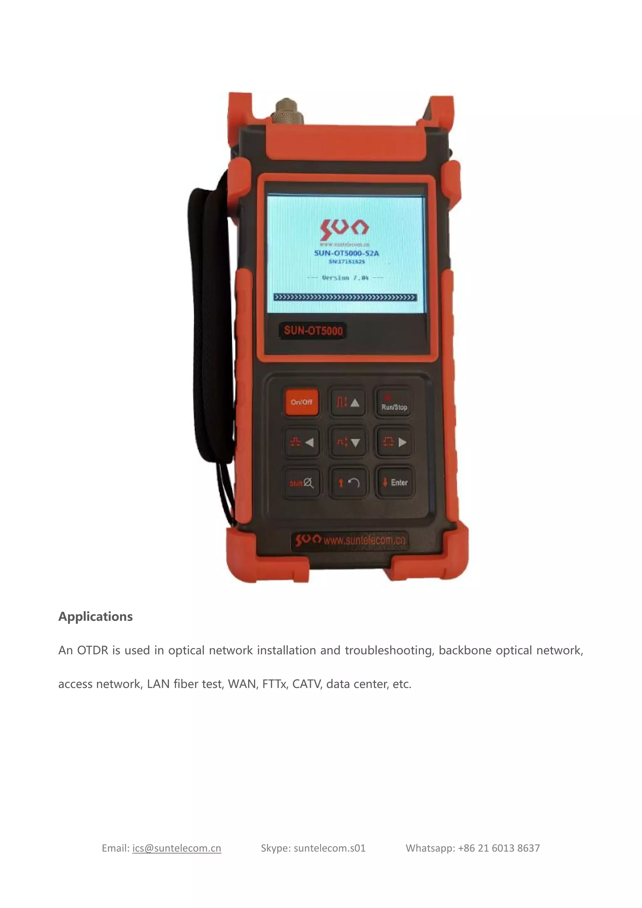 Basic Knowledge of Optical Time Domain Reflectometer (OTDR) | PDF
