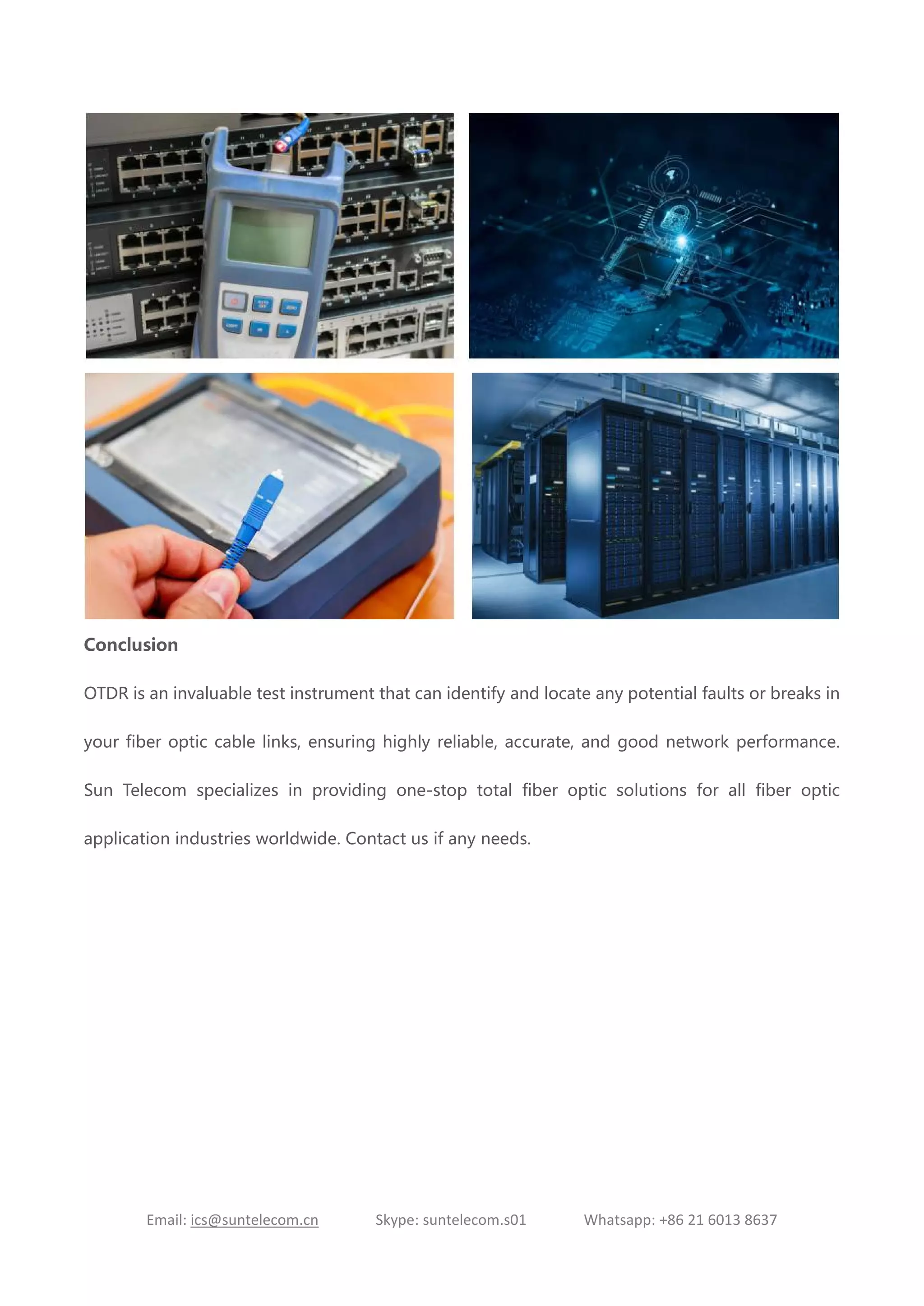 Basic Knowledge of Optical Time Domain Reflectometer (OTDR) | PDF | Computer Peripherals | Computing