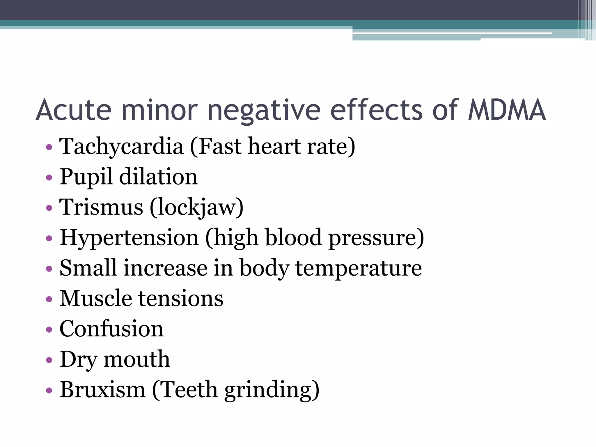 Basic Knowledge on MDMA | PDF