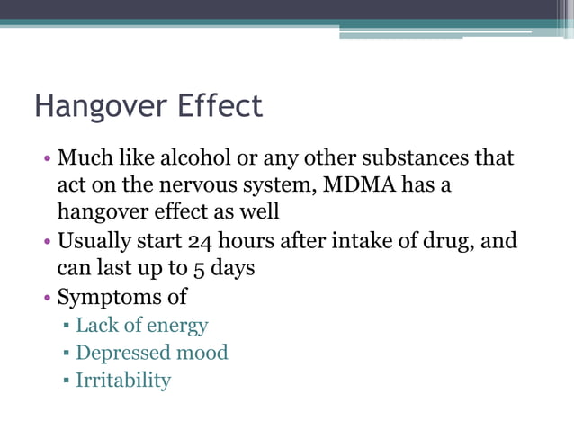 Basic Knowledge on MDMA | PPT