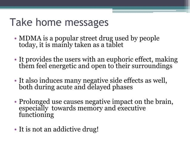 Basic Knowledge on MDMA | PPT