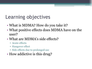 Basic Knowledge on MDMA | PPT