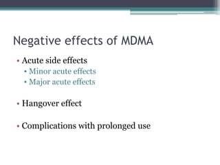 Basic Knowledge on MDMA | PDF