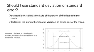Basic knowledge on statistics | PDF