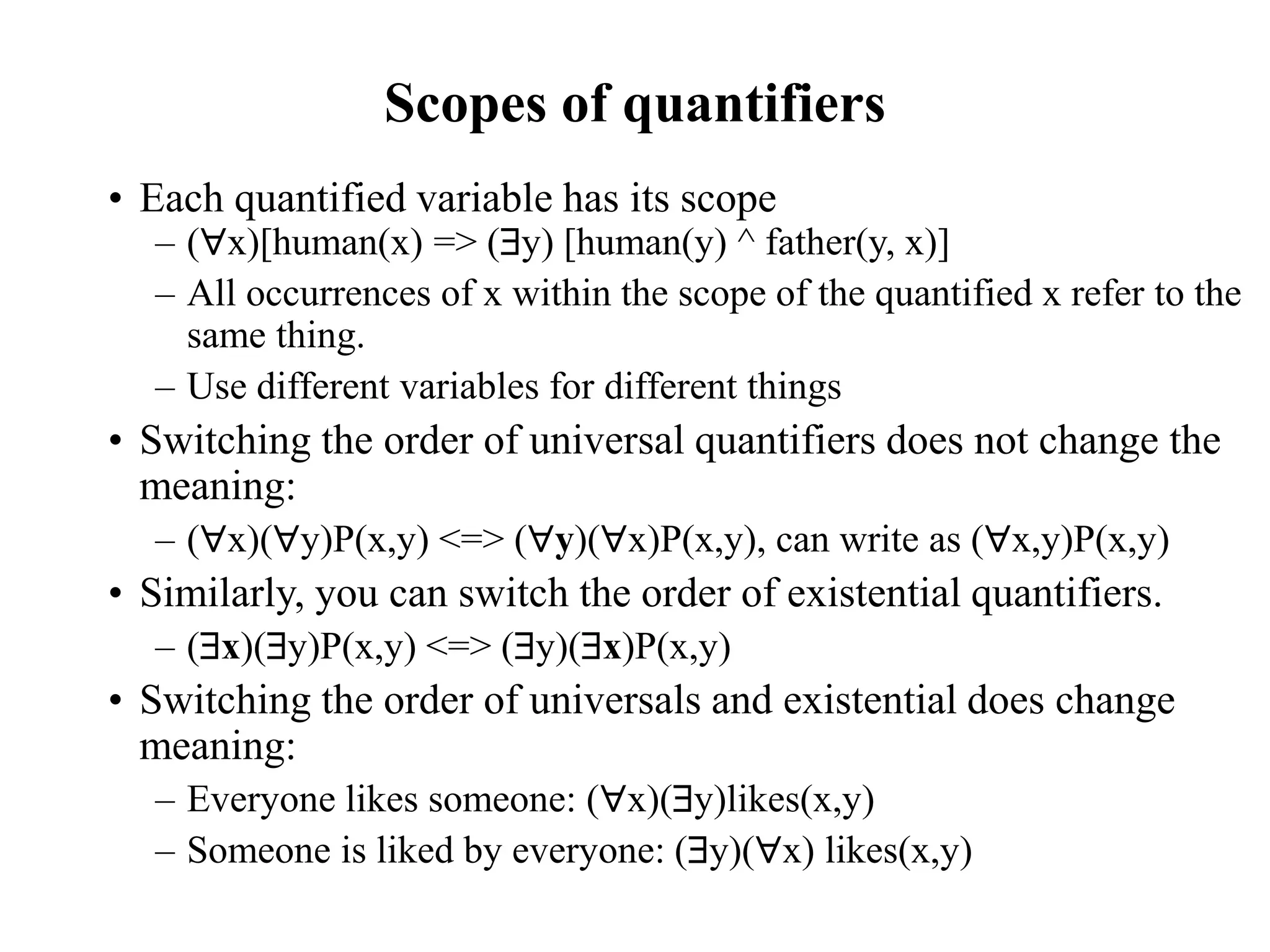 Basic Knowledge Representation In First Order Logicppt Programming Languages Computing