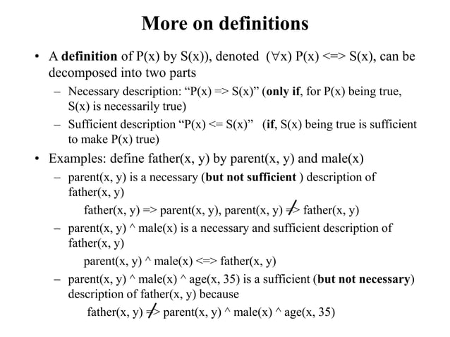 Basic Knowledge Representation In First Order Logicppt Programming Languages Computing