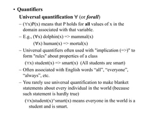 Basic Knowledge Representation in First Order Logic.ppt