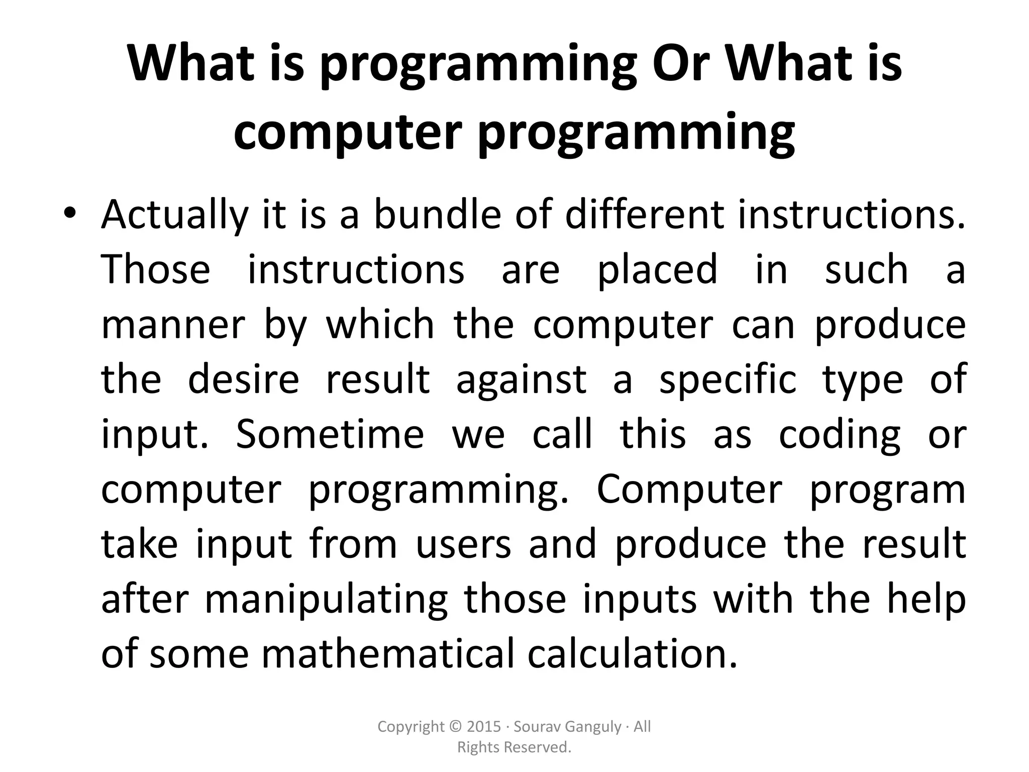 Basic knowledge to learn c language | PPTX