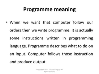 Basic knowledge to learn c language | PPT