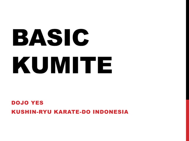 Basic kumite 05mar2014 | PPT