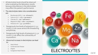 Basic lab data interpretation in cardiac conditions | PPTX